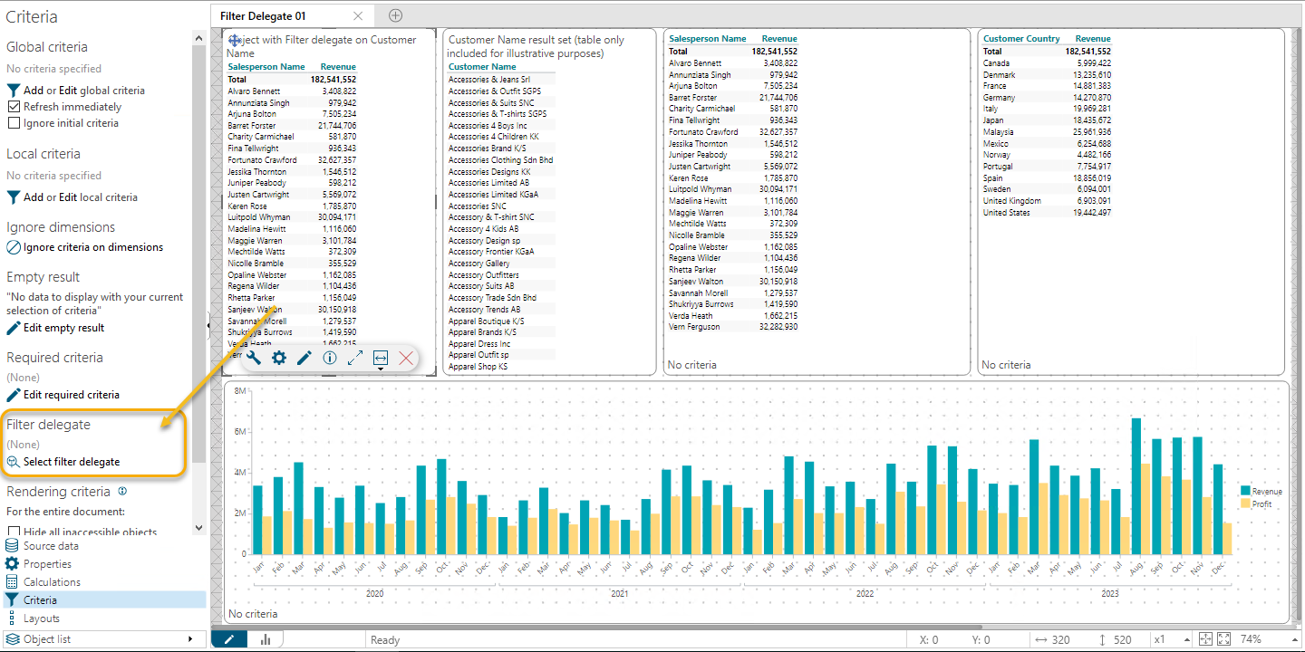 Filter Delegates – TARGIT Community