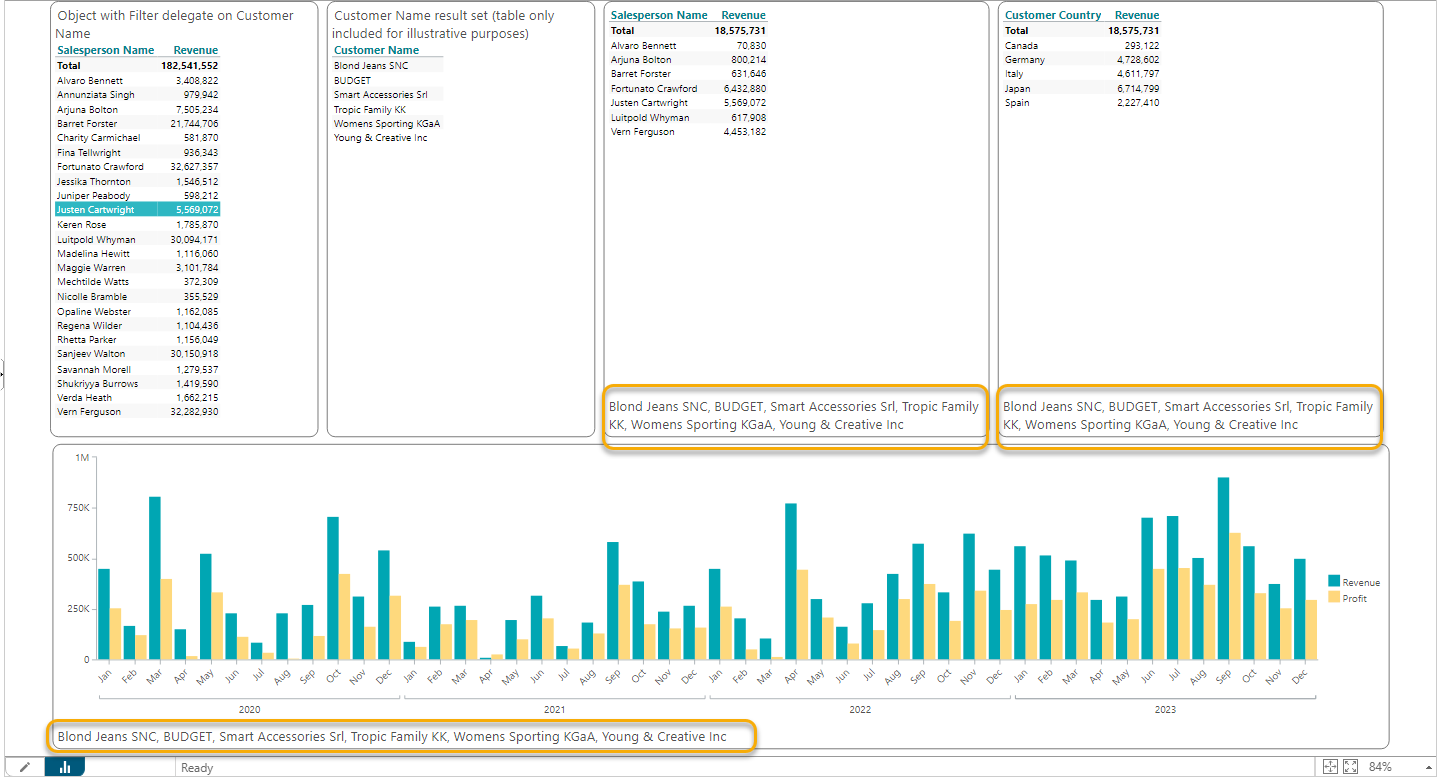 Filter Delegates – TARGIT Community