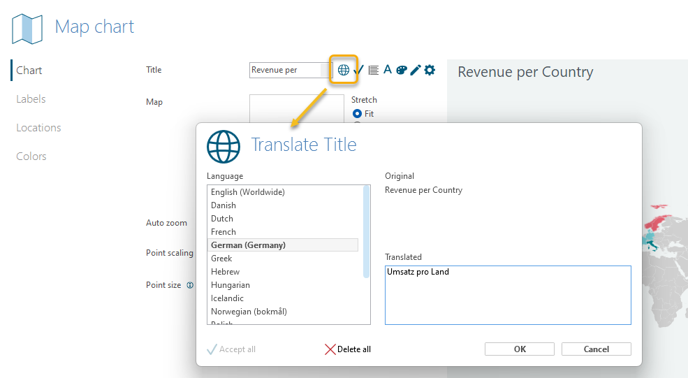 Translations of text, titles, labels, dynamic captions etc. – TARGIT Community