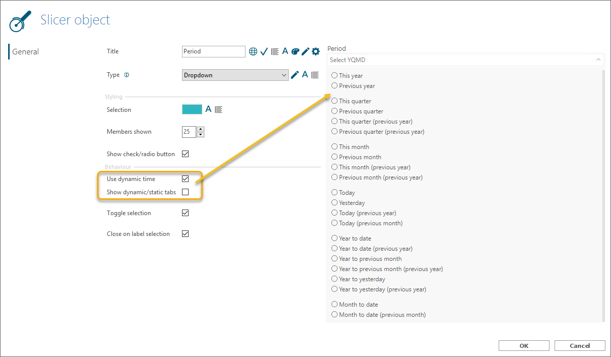 Dynamic criteria in Slicer objects – TARGIT Community