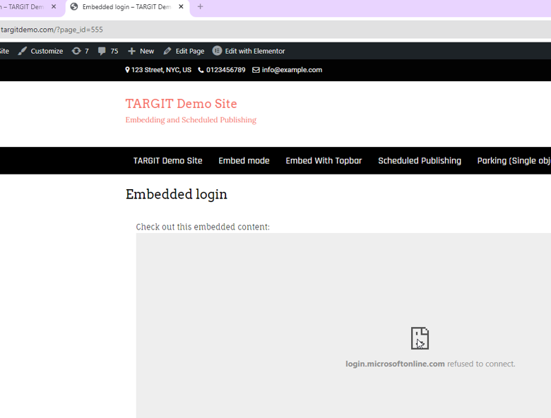 Anywhere Embedded With Identity Provider Targit Community