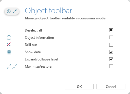 Object toolbar visibility – TARGIT Community