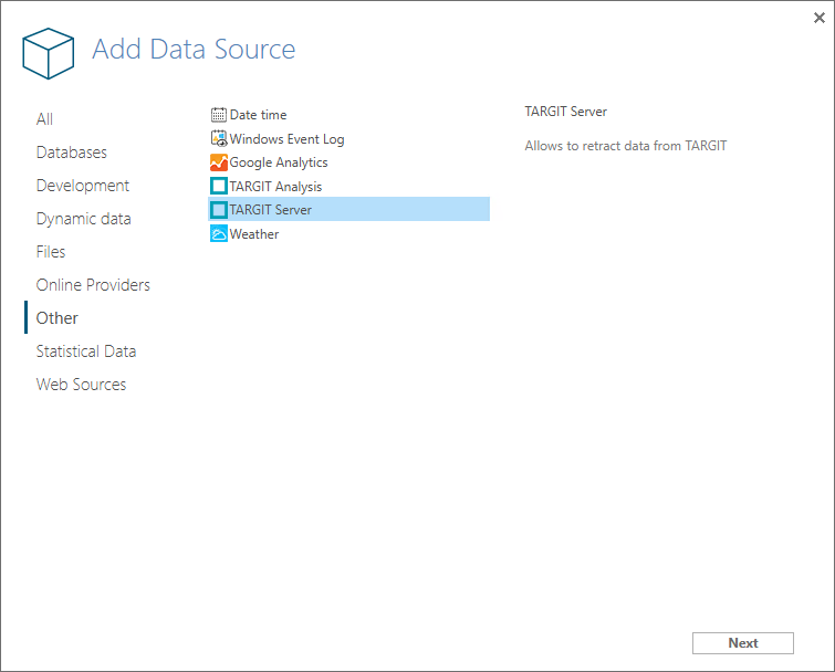 TARGIT Server as a data source - Data Discovery – TARGIT Community