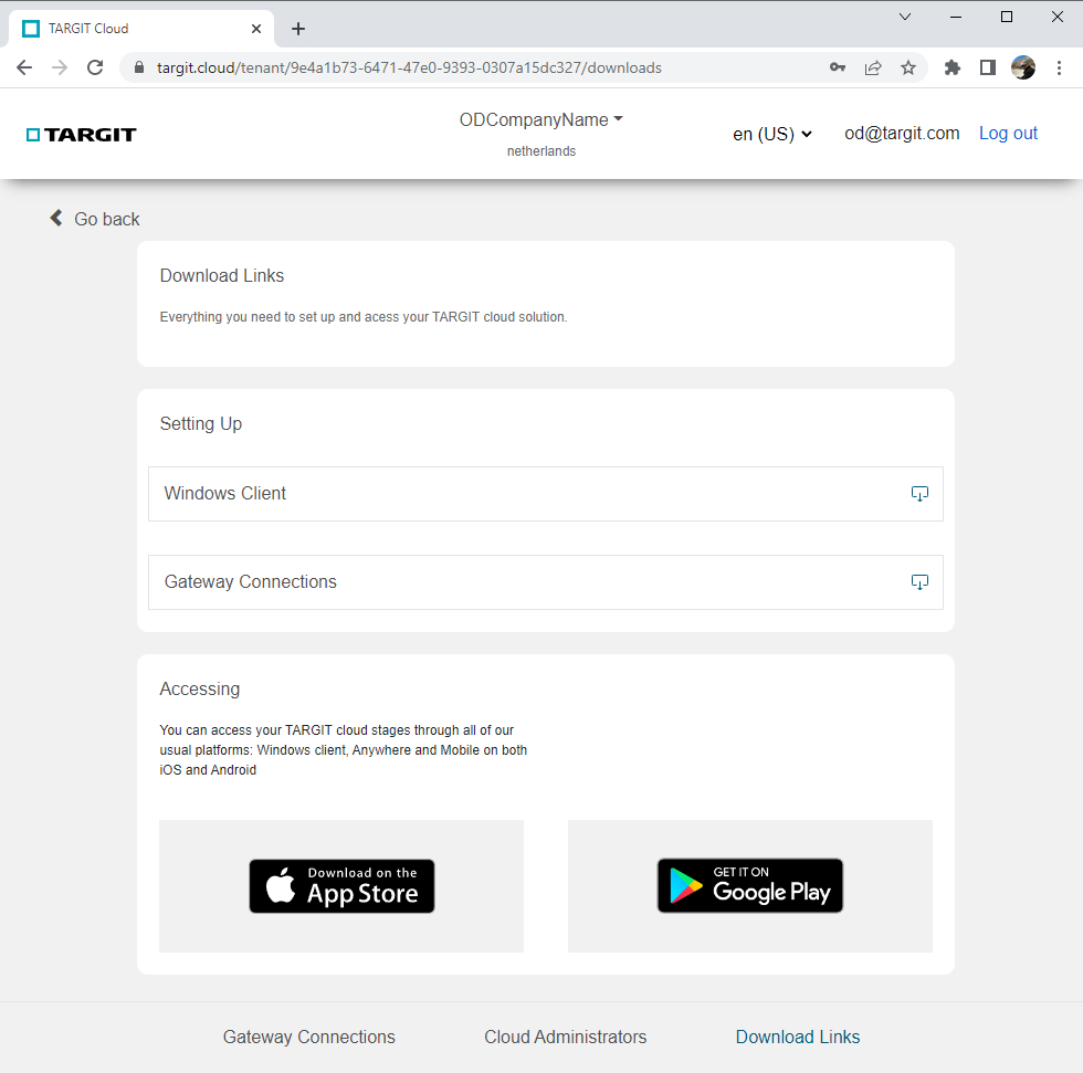 Cloud Control Panel – TARGIT Community